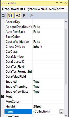 Ngôn ngữ ASP.NET - Điều khiển DropDownList